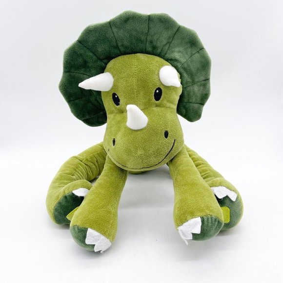 Cloud Castle | Toys | Cloud Castle Green Triceratops Plush Stuffed ...